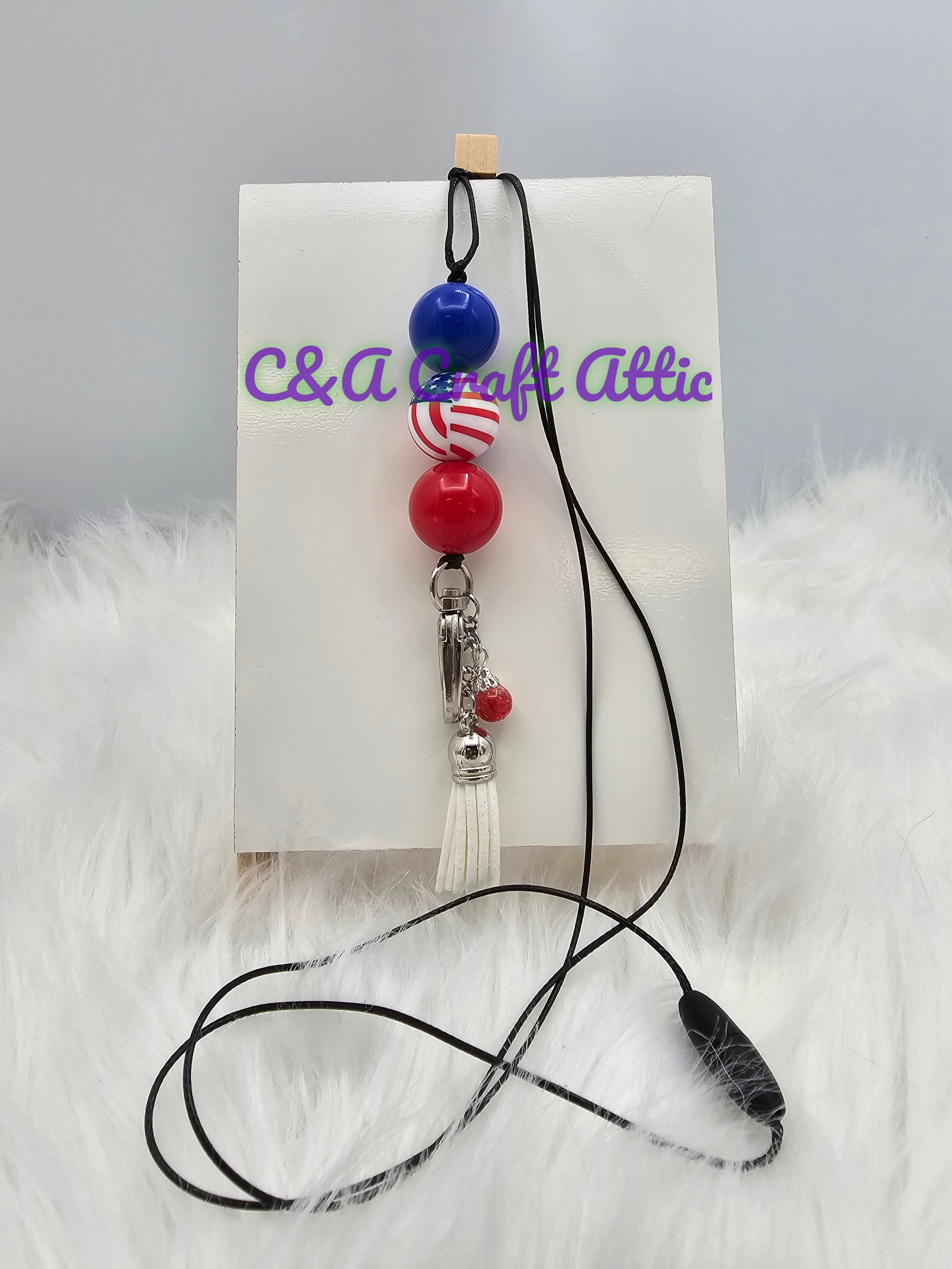 American Flag - Lanyard | C&A Craft Attic